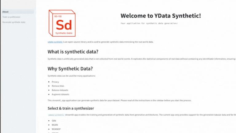 The Synthetic Data Generation with new experience in Open Source